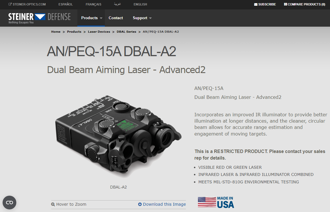 エアガン用のレーザーサイト「DBAL-A2」を買ってみた